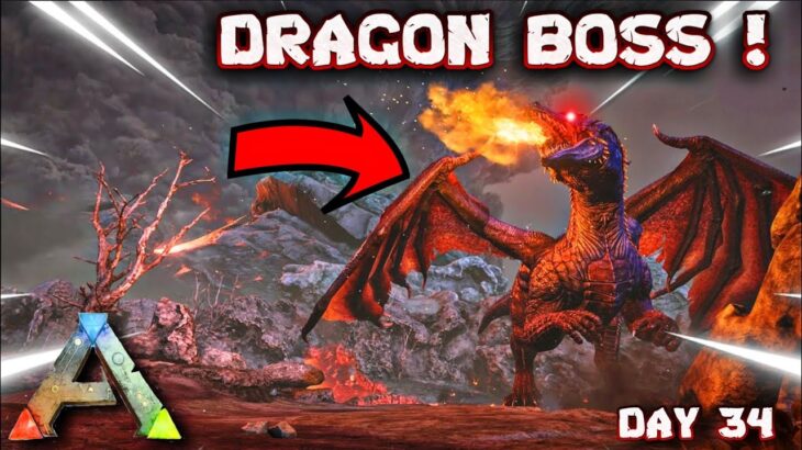 T-REX ARMY VS DRAGON BOSS FIGHT ! | ARK Survival Evolved DAY 34 In ...