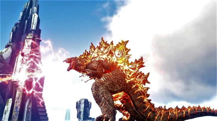 GODZILLA GOES NUCLEAR SUPER SAIYAN! ARK SURVIVAL EVOLVED (ELEMENTAL ARK ...