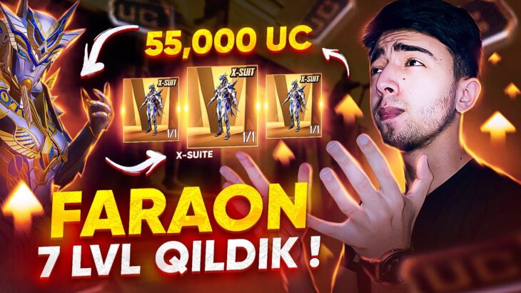 55,400 UC FARAON FULL QILAMIZ 🥵 ENG OMADLI KOSTYUM-X – PUBG MOBILE!｜動画 ...